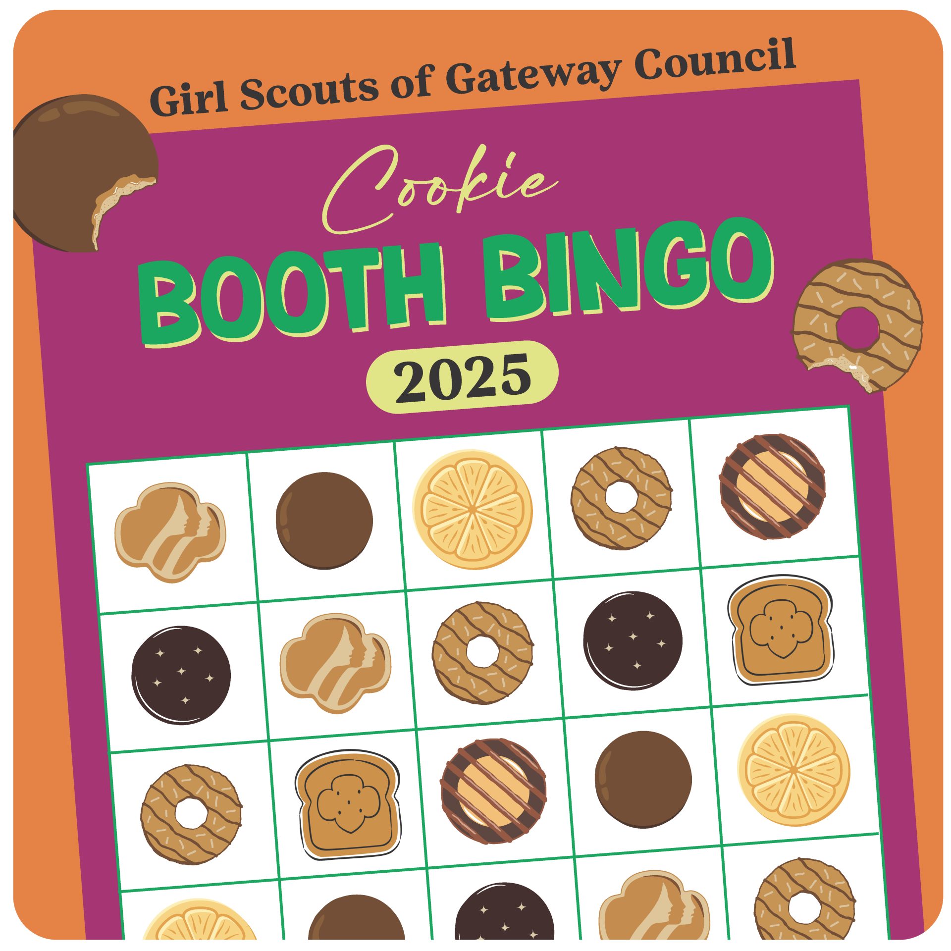 Cookie Booth Bingo