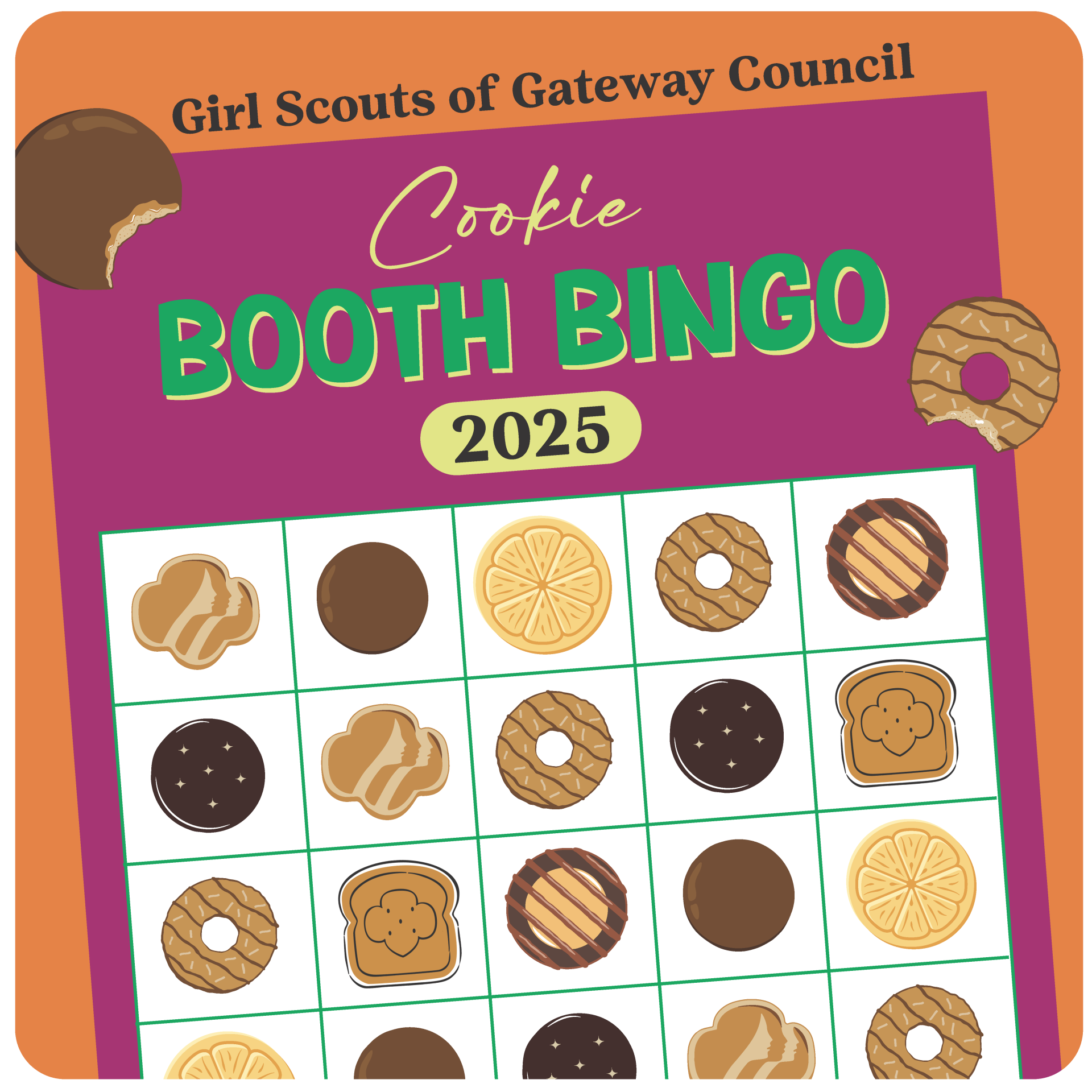 Cookie Booth Bingo